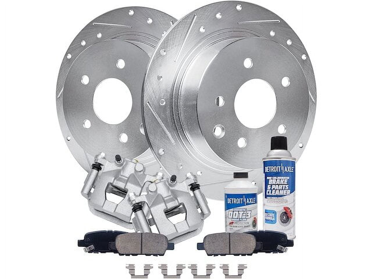 Rear Brake Pad Rotor and Caliper Set - Compatible with 2002 - 2018 ...