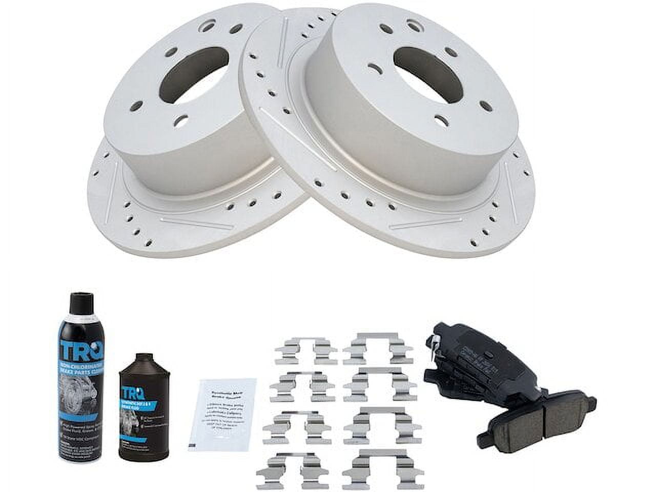 Rear Brake Pad and Rotor Kit - Compatible with 2002 - 2018 Nissan ...