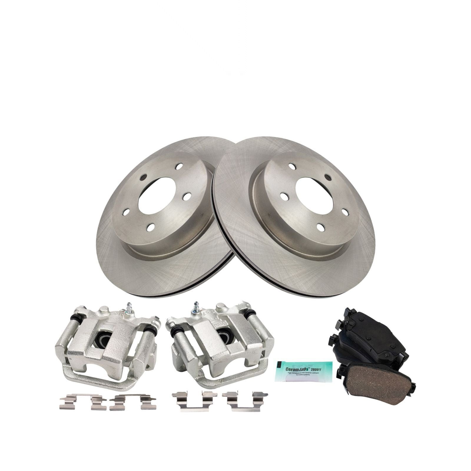 Rear Brake Pad & Rotor Kit Fits 2019 for Nissan - Disc Brake Kit with ...