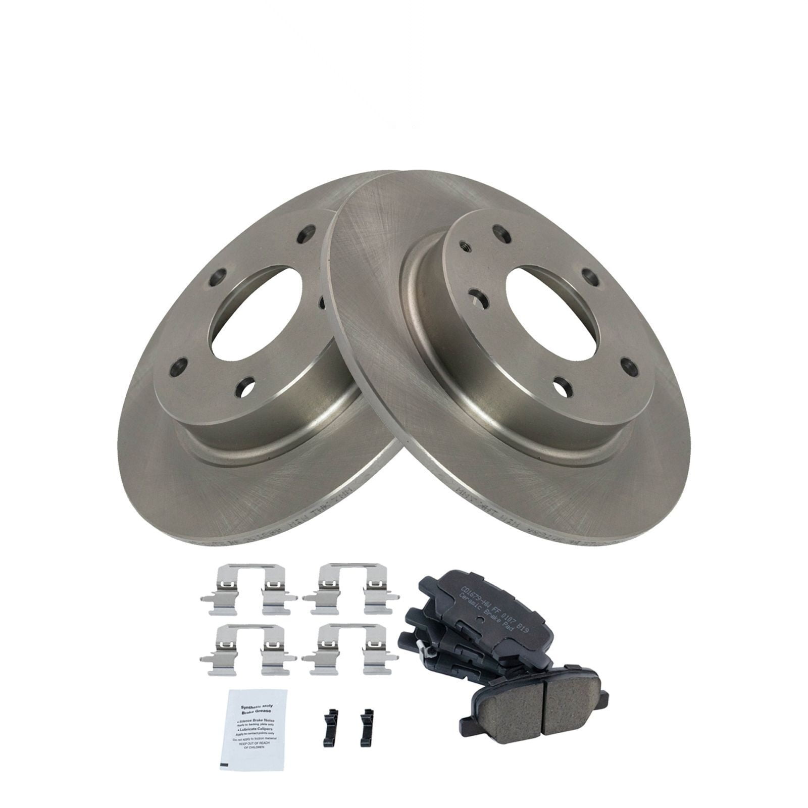 Rear Brake Pad & Rotor Kit for 2014-2016 for Mazda 3 - Ceramic Pads ...