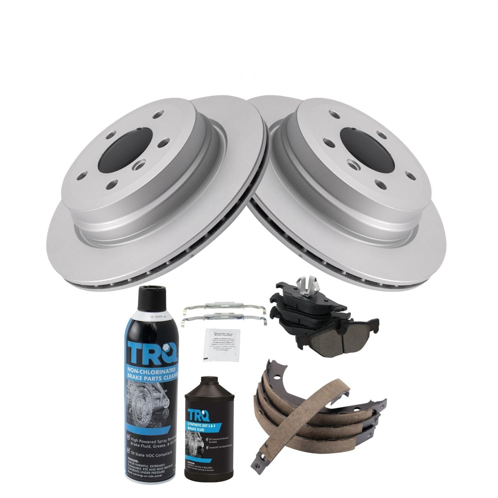 Rear Brake Pad & Rotor Kit for BMW Semi-Metallic Disc Brake System ...