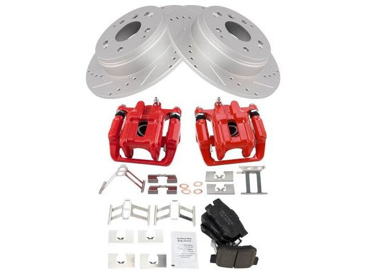 Rear Brake Pad Rotor and Caliper Set 5 Piece - Compatible with 2003 ...