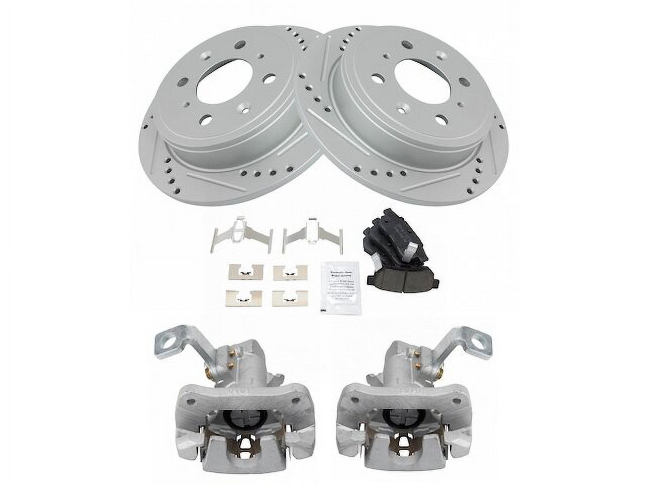 Rear Brake Pad Rotor and Caliper Set - Compatible with 1994 - 2001 ...