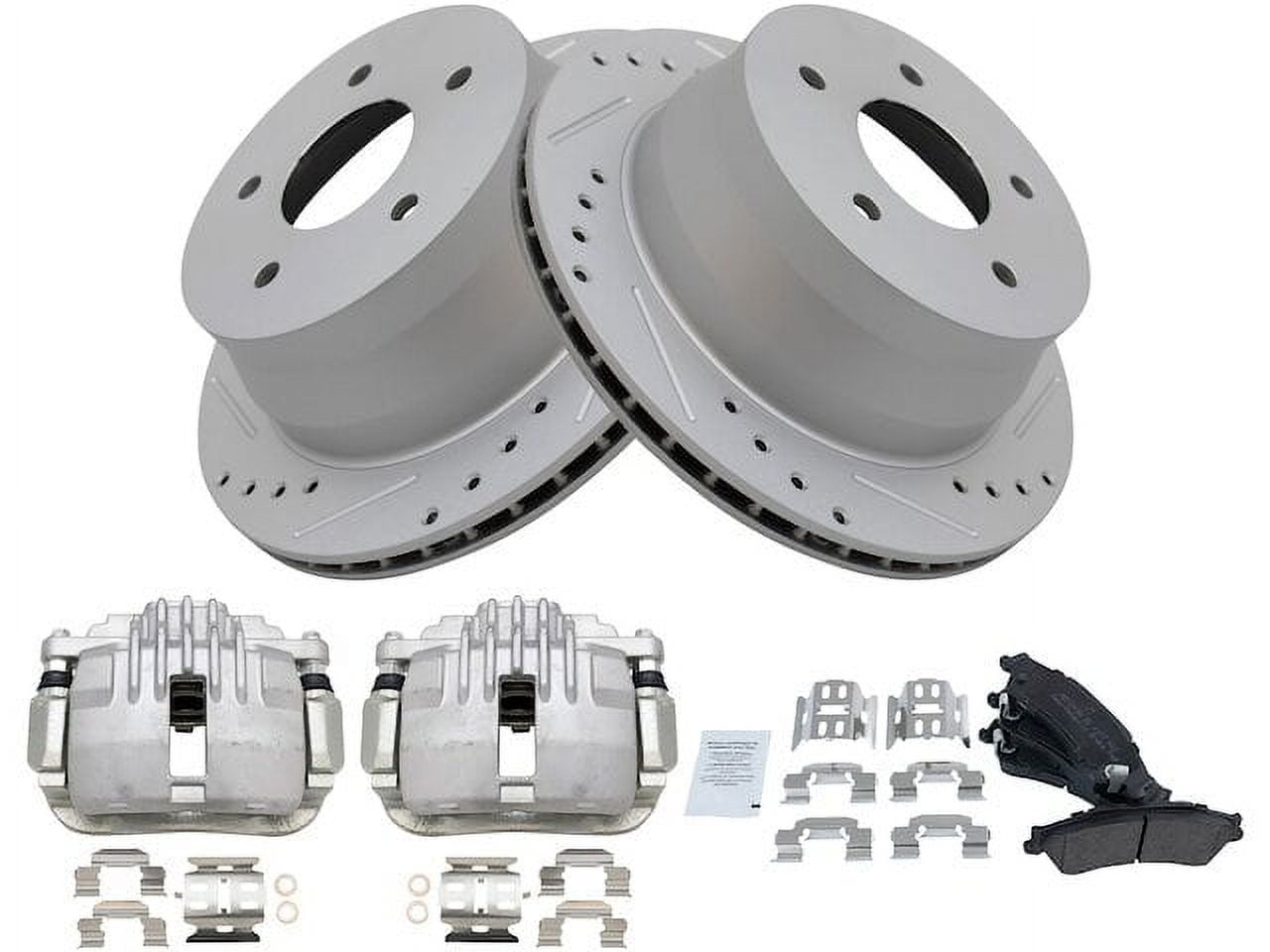 Rear Brake Pad Rotor and Caliper Set - Compatible with 1997 - 2005 ...