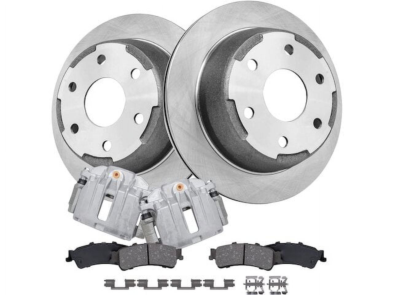 Rear Brake Pad Rotor and Caliper Set - Compatible with 2003 - 2005 ...
