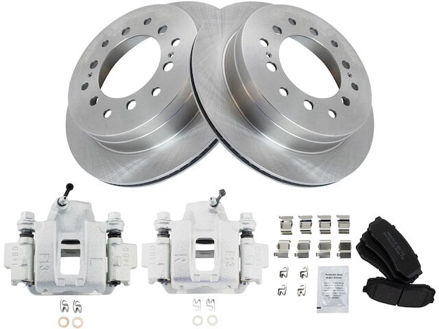 Rear Brake Pad Rotor and Caliper Set - Compatible with 2003 - 2009 ...