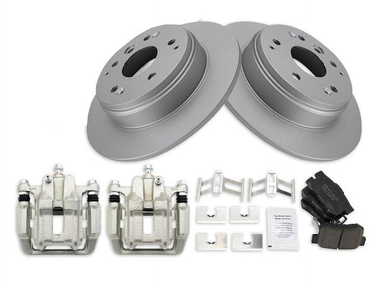 Rear Brake Pad Rotor and Caliper Set - Compatible with 2003 - 2011 ...