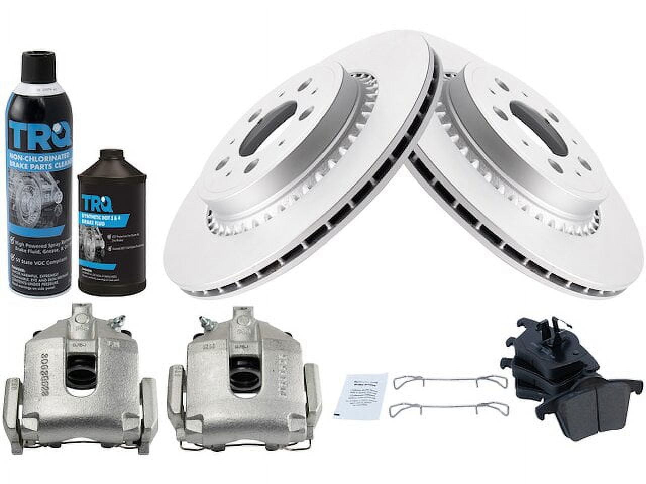 Rear Brake Pad Rotor and Caliper Set - Compatible with 2003 - 2014 ...