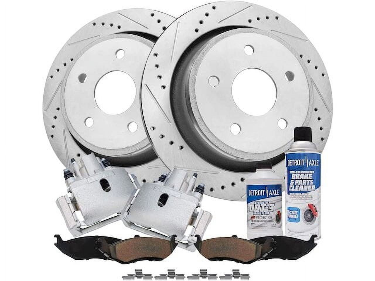 Rear Brake Pad Rotor and Caliper Set - Compatible with 2004 - 2009 ...