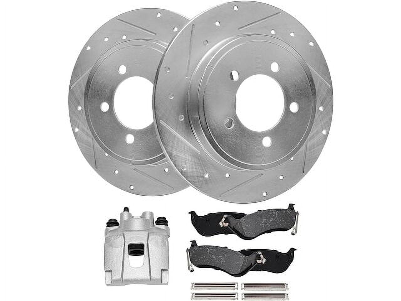 Rear Brake Pad Rotor and Caliper Set - Compatible with 2006 - 2010 Ford ...