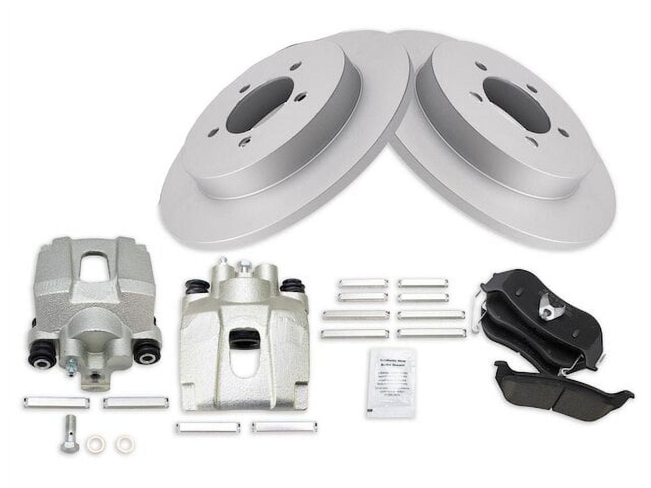 Rear Brake Pad Rotor and Caliper Set - Compatible with 2006 - 2010 Ford ...