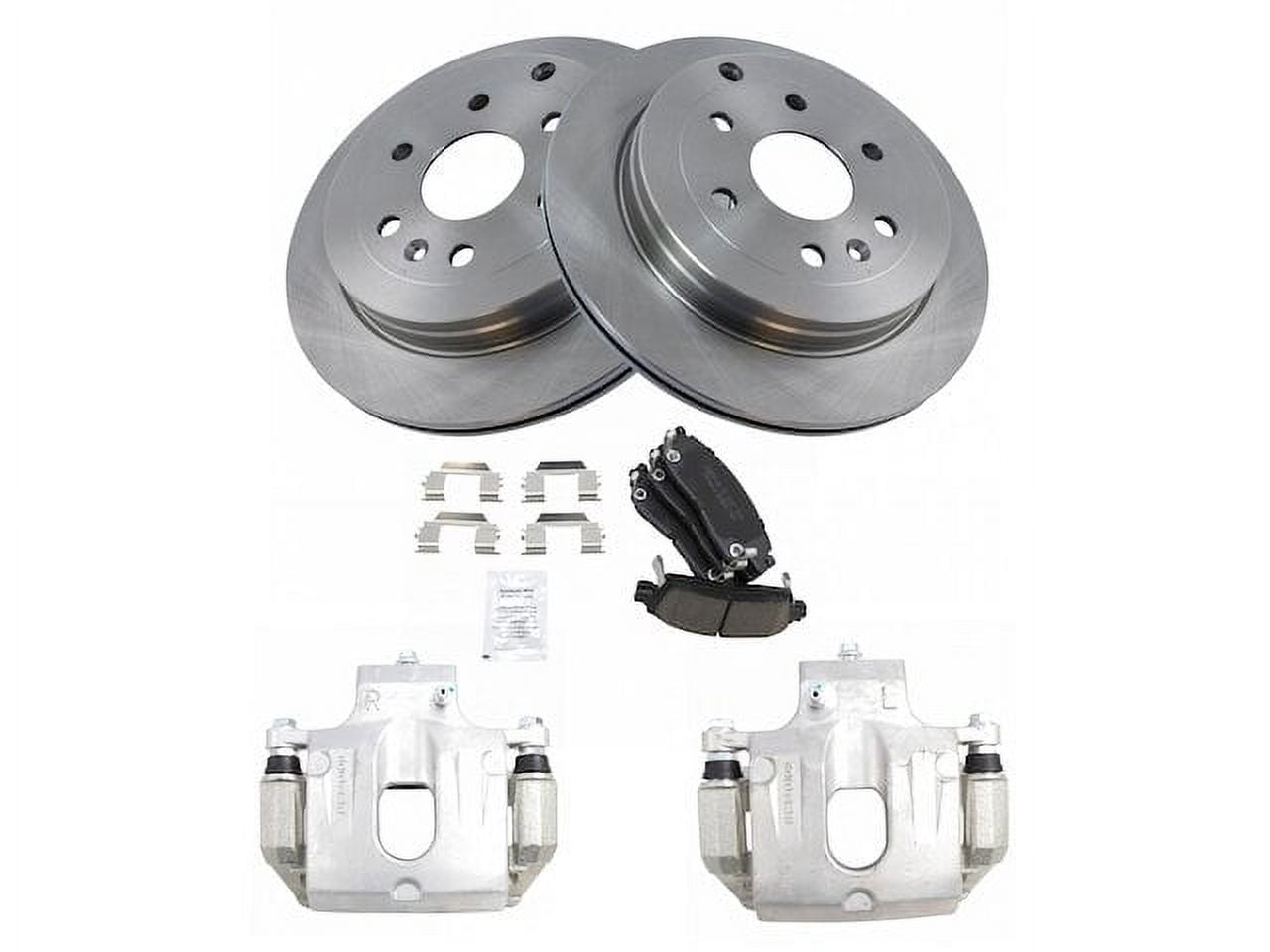 Rear Brake Pad Rotor and Caliper Set - Compatible with 2007 - 2016 GMC ...