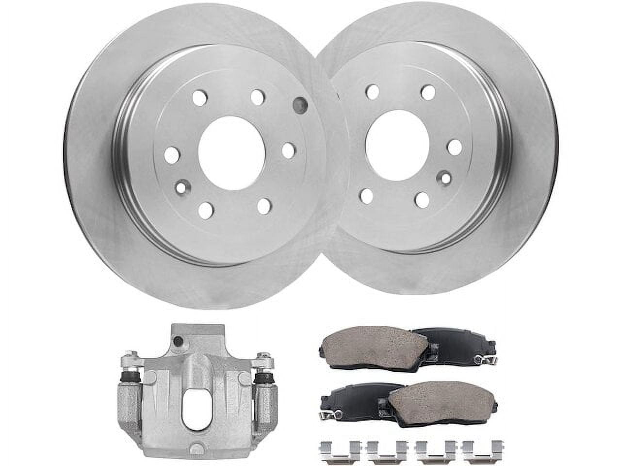 Rear Brake Pad Rotor and Caliper Set - Compatible with 2007 - 2016 GMC ...
