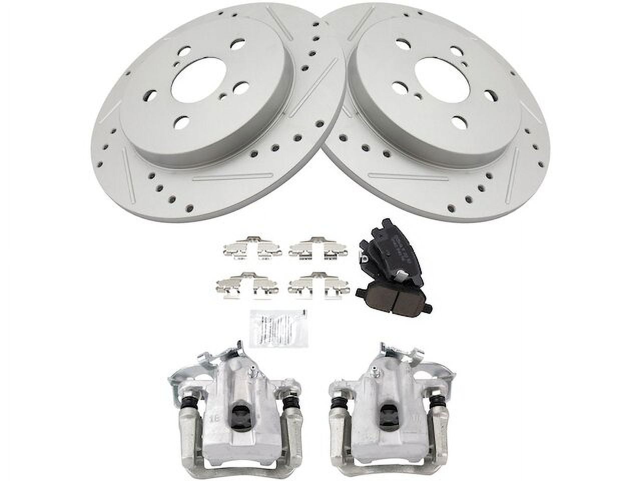 Rear Brake Pad Rotor and Caliper Set - Compatible with 2010 - 2013 ...