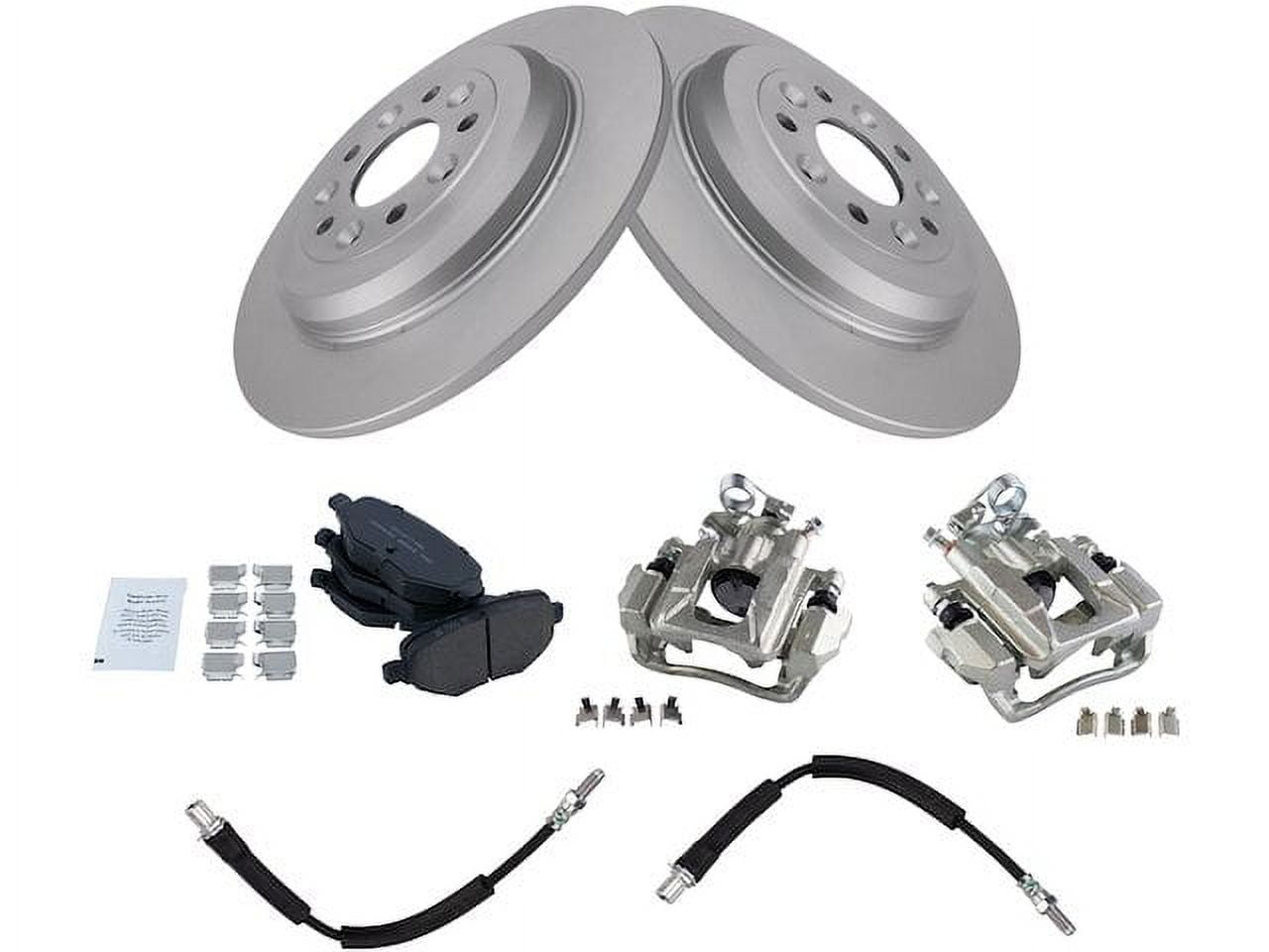 Rear Brake Pad Rotor and Caliper Set - Compatible with 2010 - 2014 Ford ...