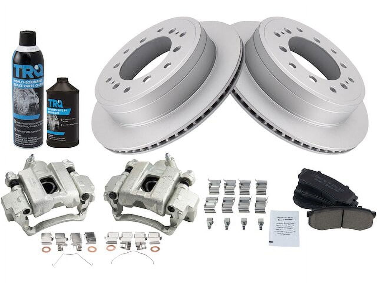 Rear Brake Pad Rotor and Caliper Set - Compatible with 2010 - 2018 ...