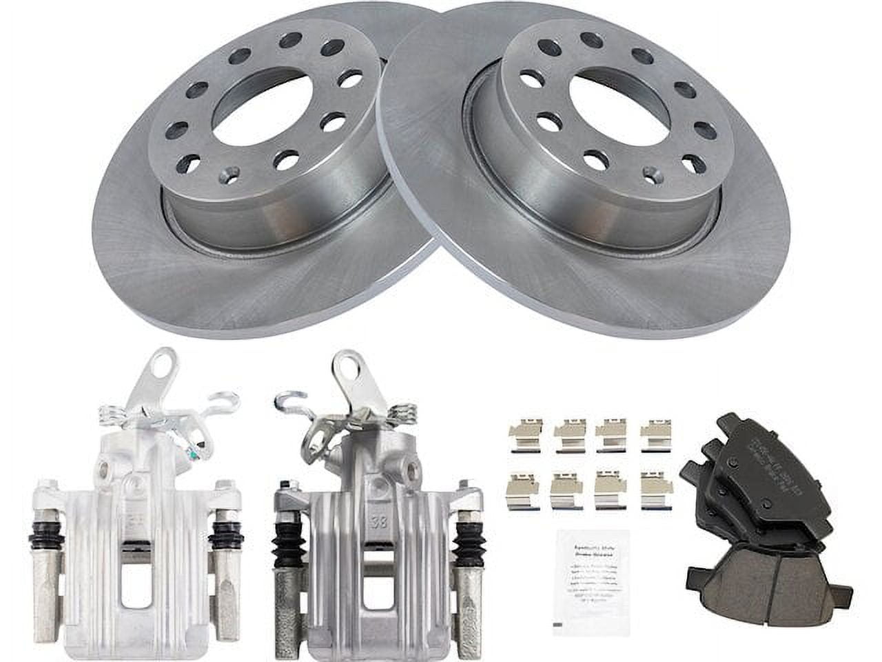 Rear Brake Pad Rotor and Caliper Set - Compatible with 2012 - 2015 ...