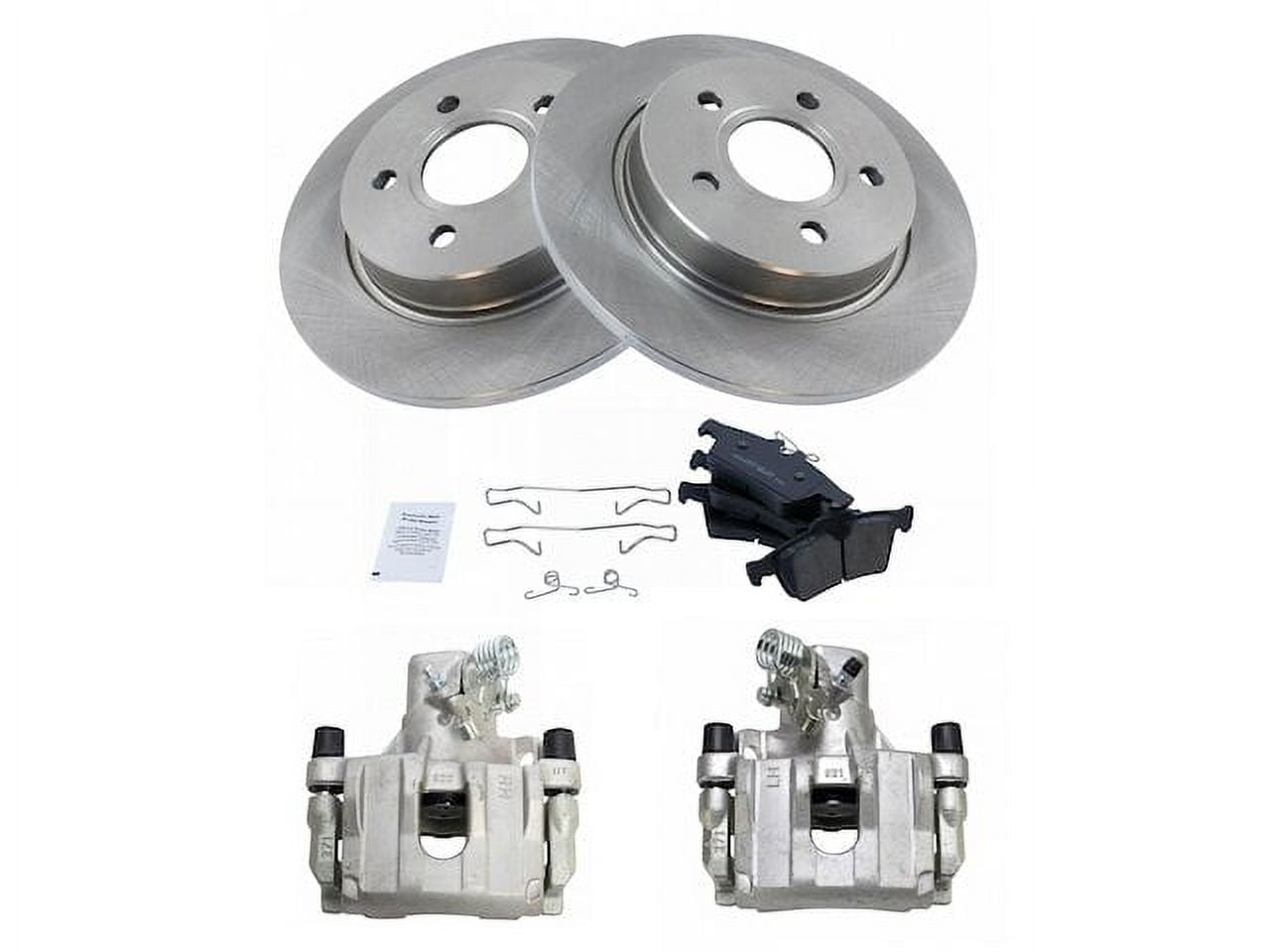 Rear Brake Pad Rotor and Caliper Set - Compatible with 2012 - 2018 Ford ...
