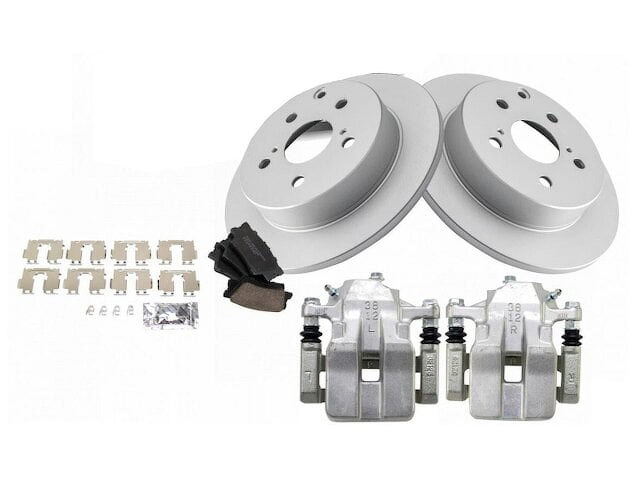 Rear Brake Pad Rotor and Caliper Set - Compatible with 2012 - 2018 ...