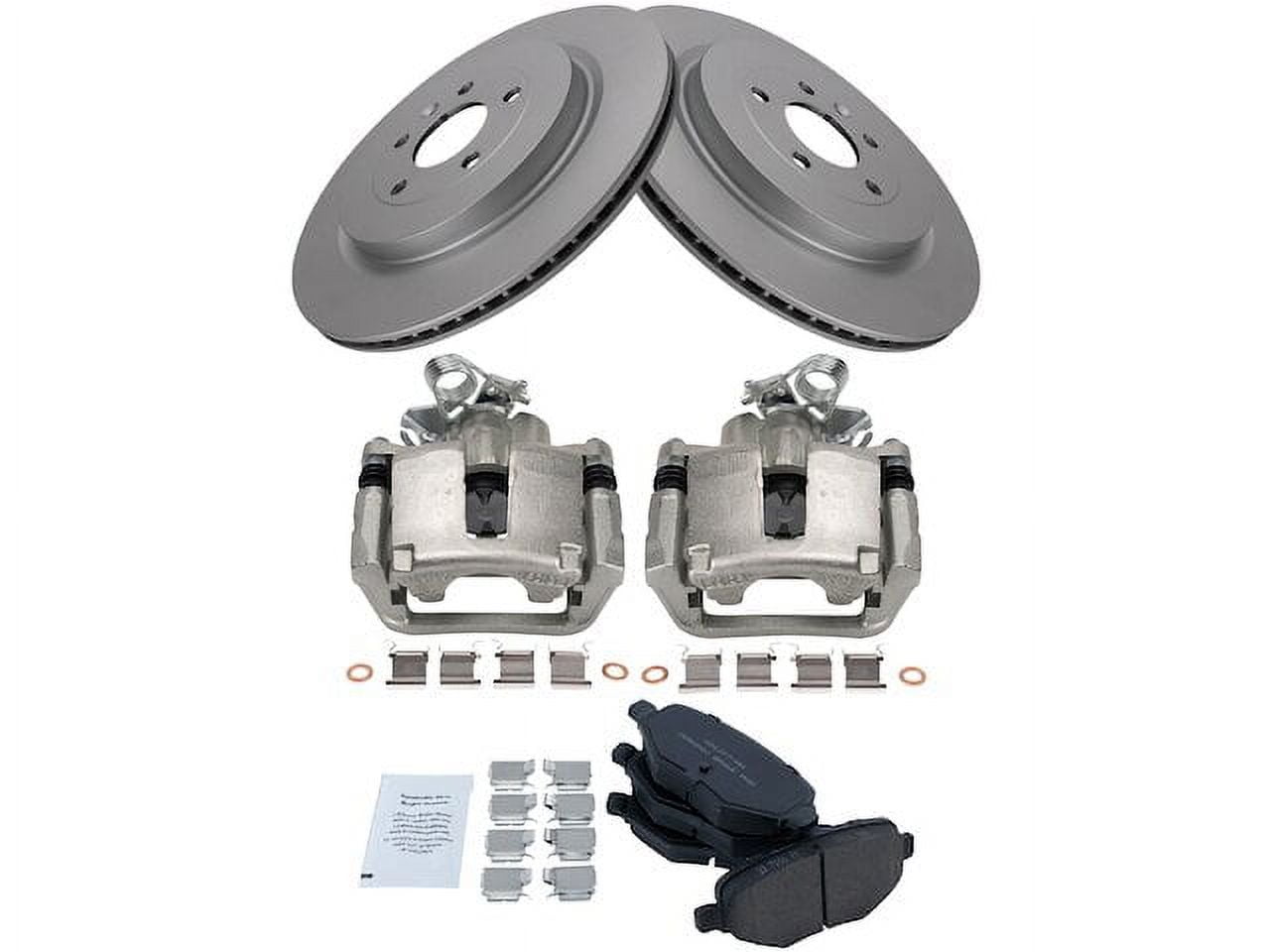 Rear Brake Pad Rotor and Caliper Set - Compatible with 2013 - 2018 Ford ...