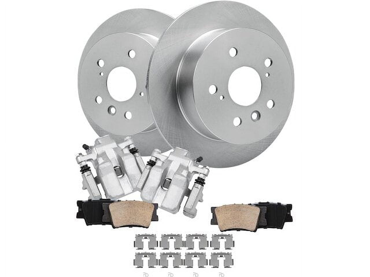 Rear Brake Pad Rotor and Caliper Set - Compatible with 2013 - 2018 ...