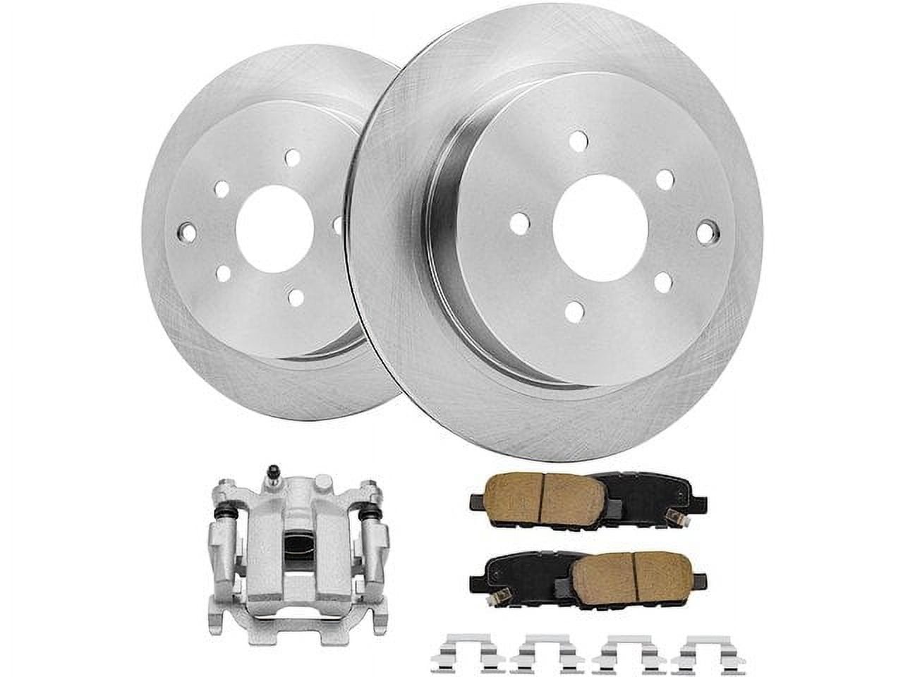 Rear Brake Pad Rotor and Caliper Set - Compatible with 2013 - 2019 ...