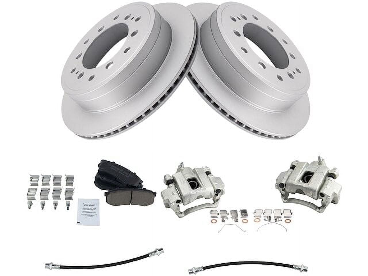 Rear Brake Pad Rotor and Caliper Set - Compatible with 2014 - 2018 ...