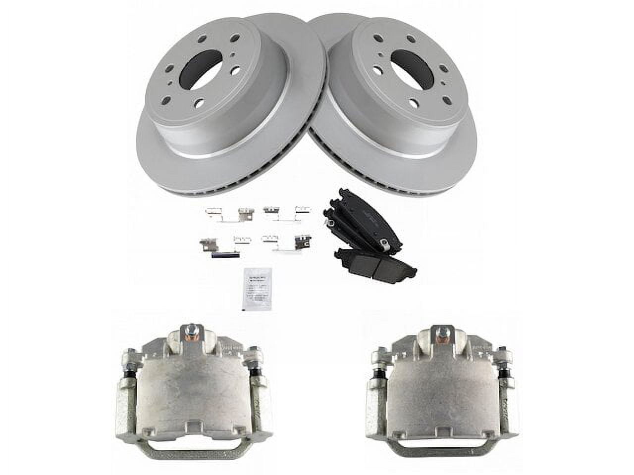 Rear Brake Pad Rotor and Caliper Set - Compatible with 2015 - 2018 ...