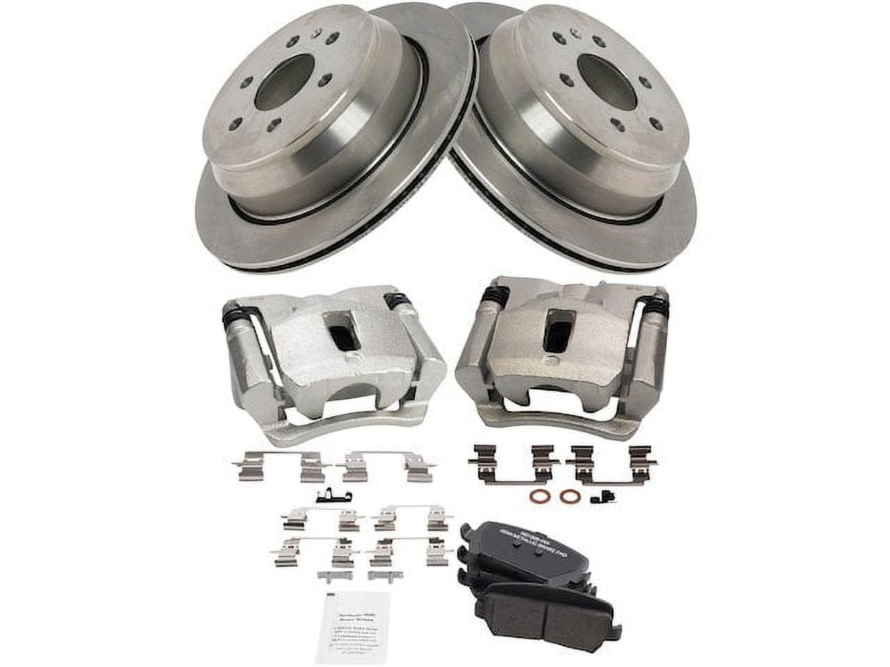 Rear Brake Pad Rotor and Caliper Set - Compatible with 2015 - 2019 ...