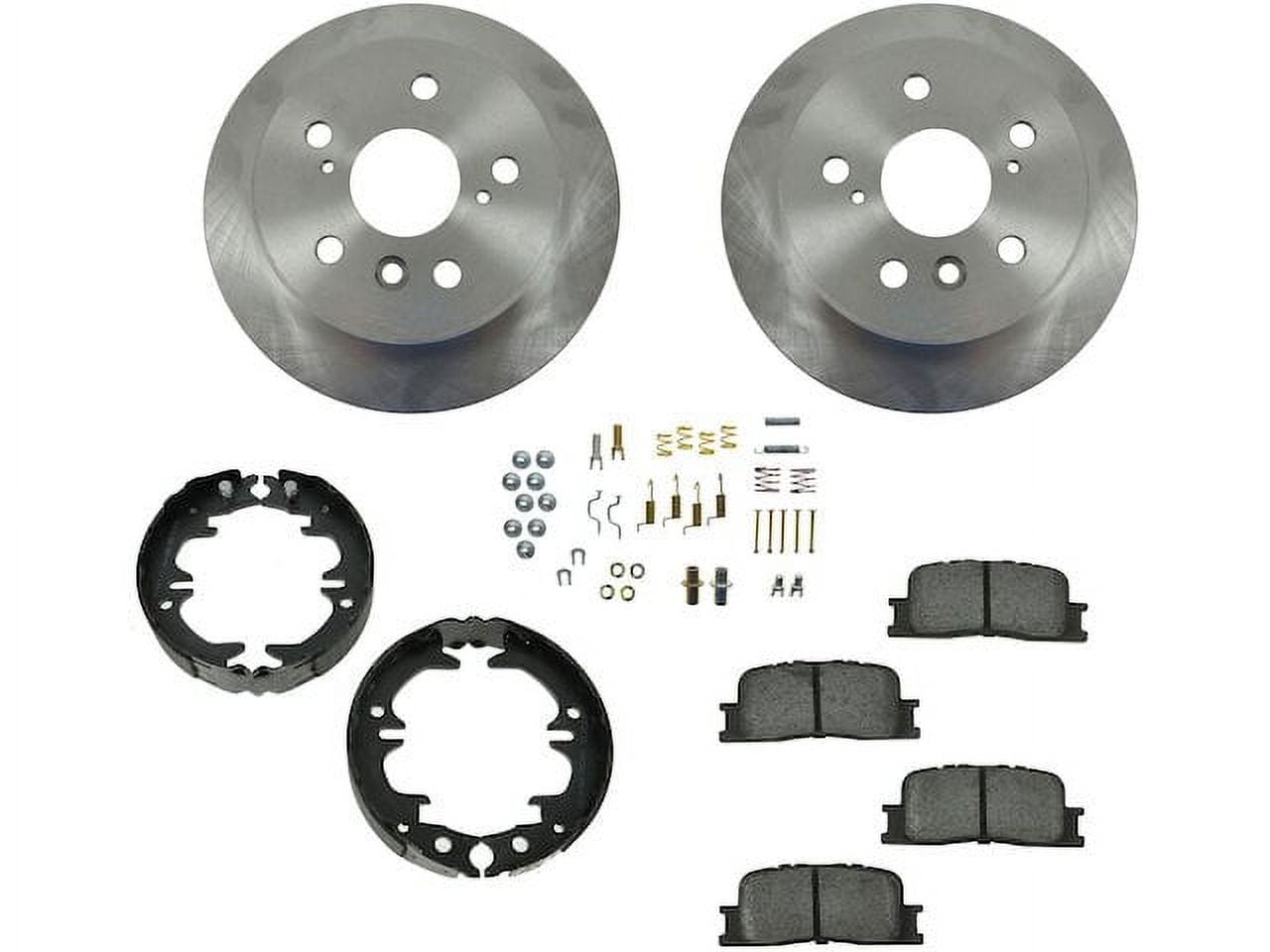 Rear Brake Pad Rotor and Parking Brake Kit - Compatible with 2002 ...