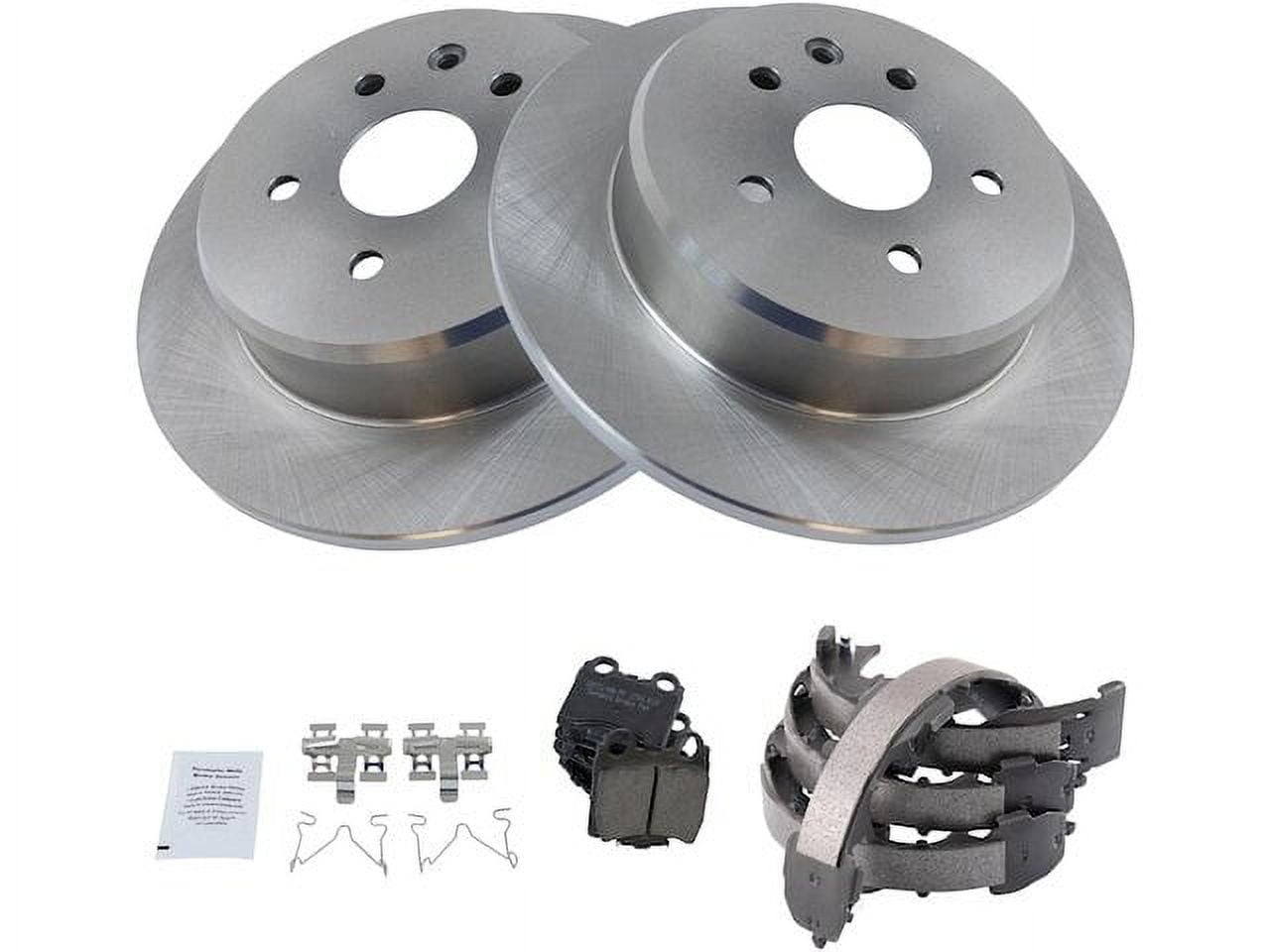Rear Brake Pad Rotor and Parking Brake Kit - Compatible with 2002 ...