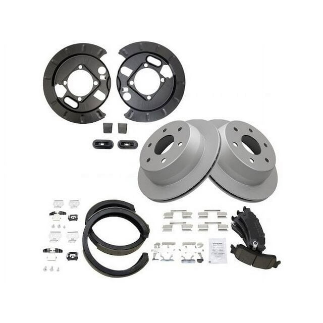 Rear Brake Pad Rotor and Parking Brake Kit - Compatible with 2003 ...