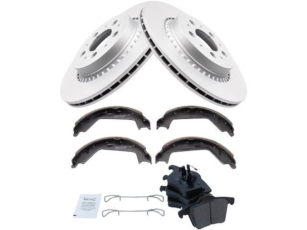 Rear Brake Pad Rotor and Parking Brake Kit - Compatible with 2003 ...