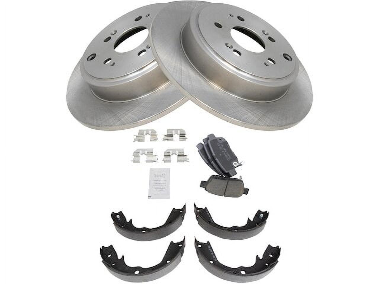 Rear Brake Pad Rotor and Parking Brake Kit - Compatible with 2006 ...
