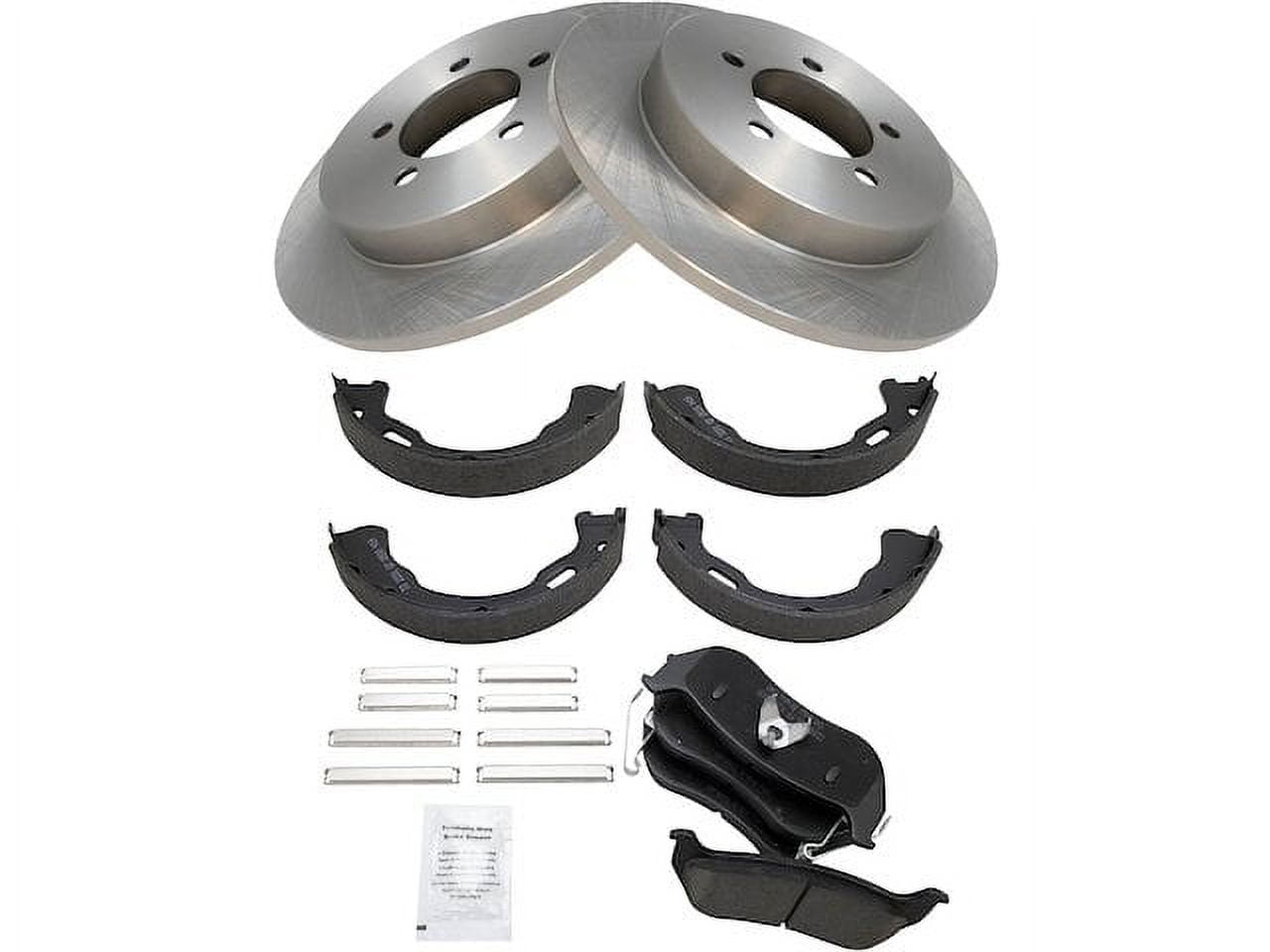 Rear Brake Pad Rotor and Parking Brake Kit - Compatible with 2007 ...