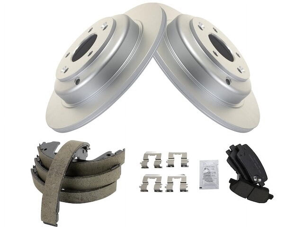 Rear Brake Pad Rotor and Parking Brake Kit - Compatible with 2010 ...