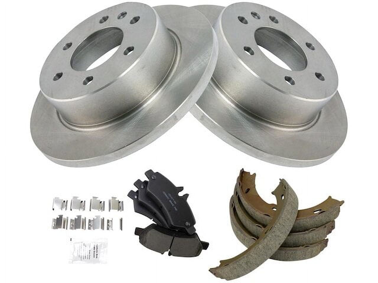 Rear Brake Pad Rotor and Parking Brake Kit - Compatible with 2010 ...