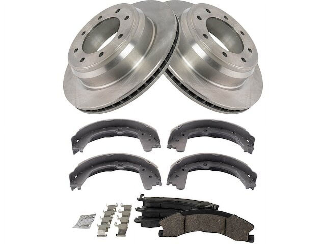Rear Brake Pad Rotor and Parking Brake Kit - Compatible with 2012 ...