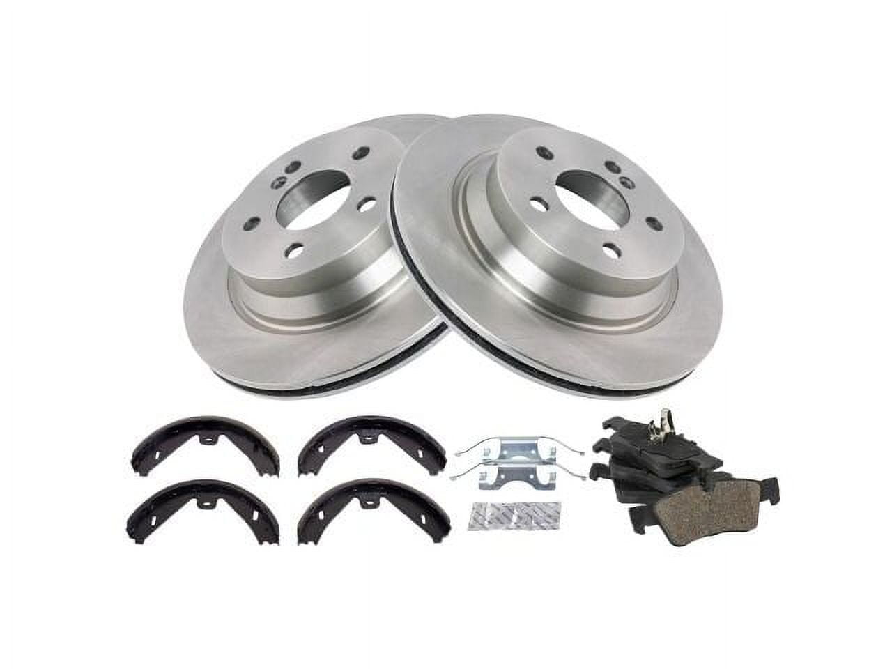Rear Brake Pad Rotor and Parking Brake Kit - Compatible with 2013 ...