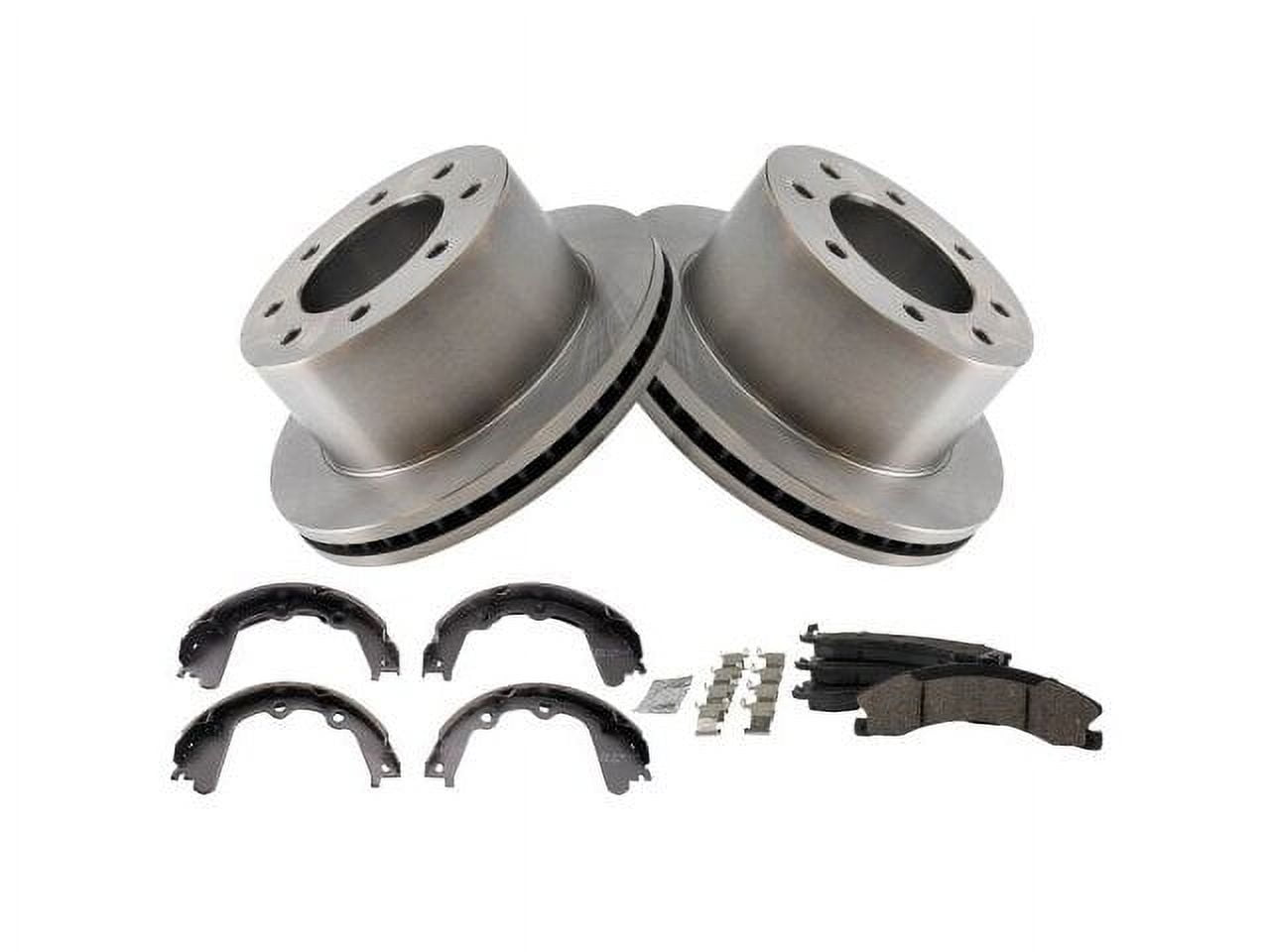 Rear Brake Pad Rotor and Parking Brake Kit - Compatible with 2013 ...