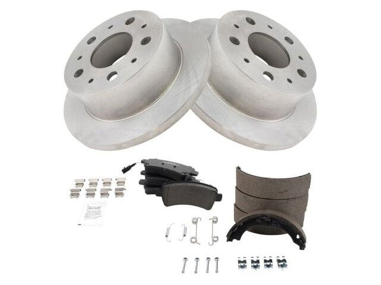 Rear Brake Pad Rotor and Parking Brake Kit - Compatible with 2014 ...