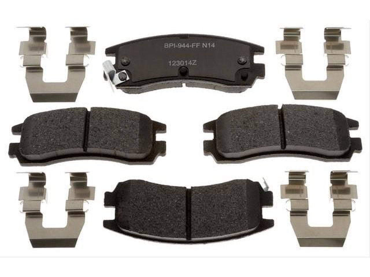 Rear Brake Pad Set - Compatible with 2000 - 2005 Pontiac Bonneville ...