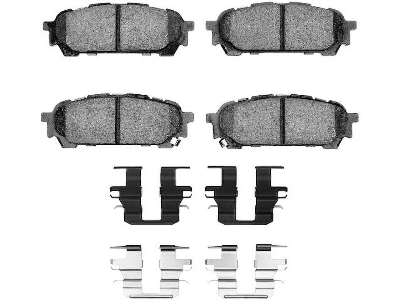 Rear Brake Pad Set - Compatible with 2003 - 2007 Subaru Impreza 2004 ...