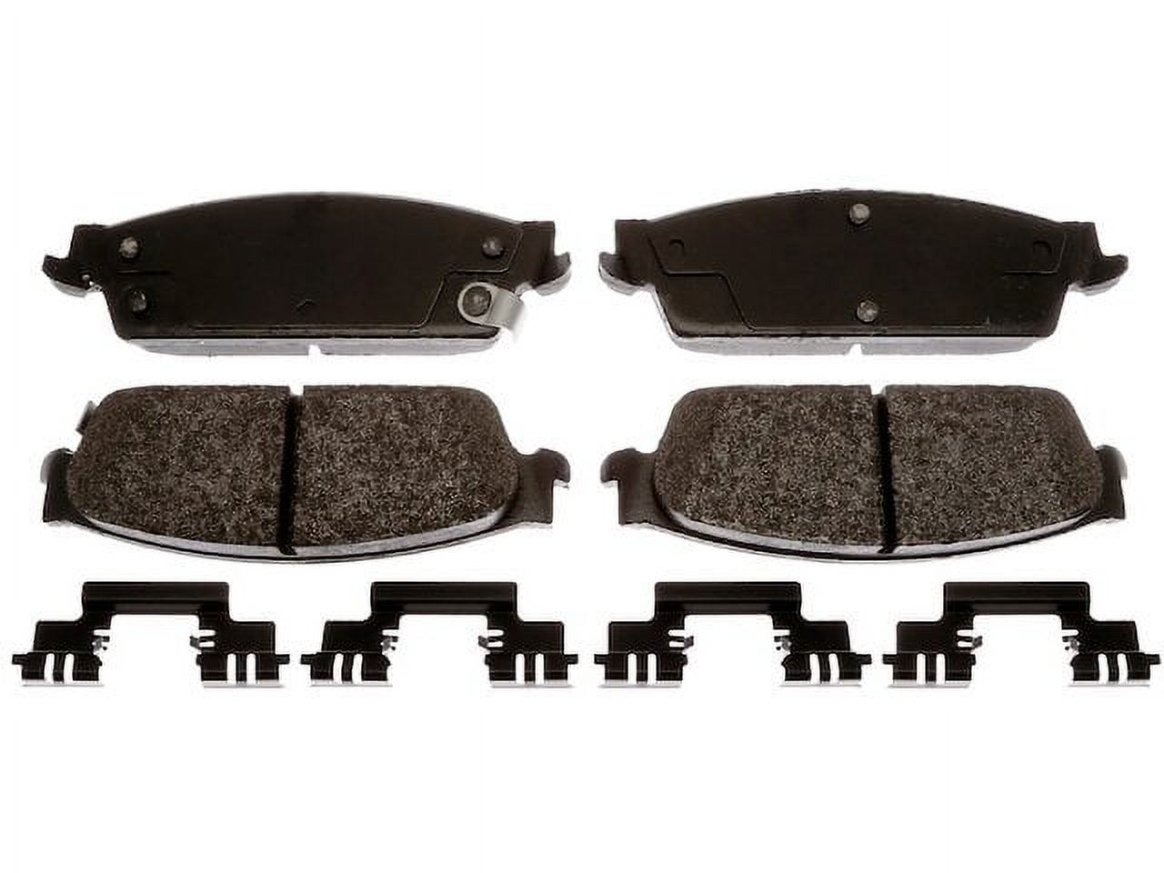 Rear Brake Pad Set - Compatible with 2007 - 2013 Chevy Silverado 1500 2008 2009 2010 2011 2012 ...