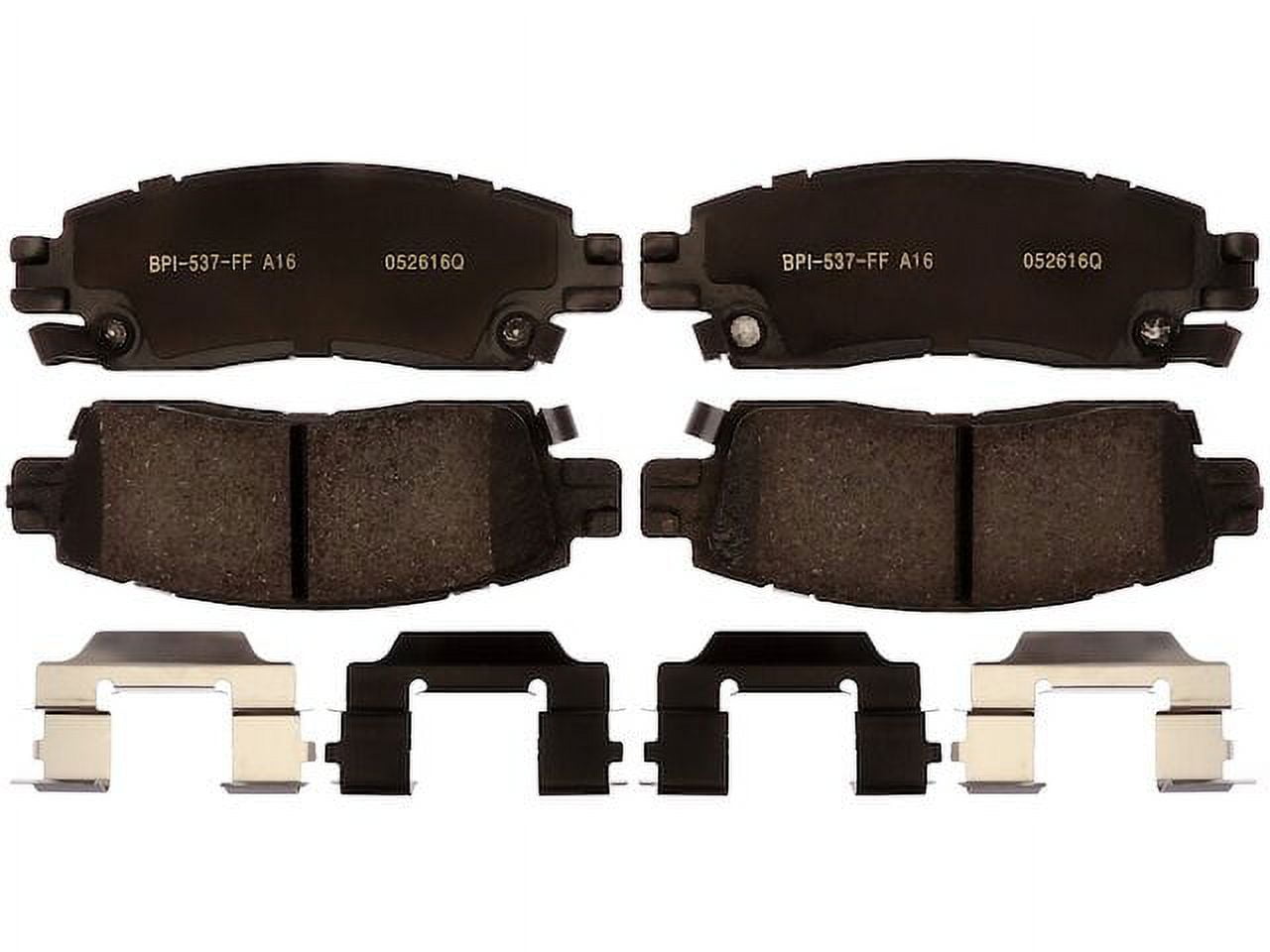 Rear Brake Pad Set - Compatible with 2007 - 2016 GMC Acadia 2008 2009 ...