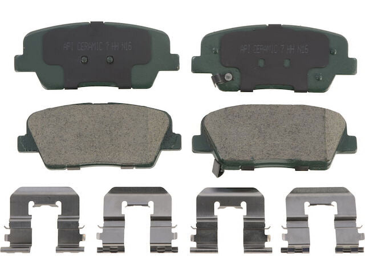 Rear Brake Pad Set - Compatible with 2010 - 2015 Hyundai Santa Fe 2011 ...