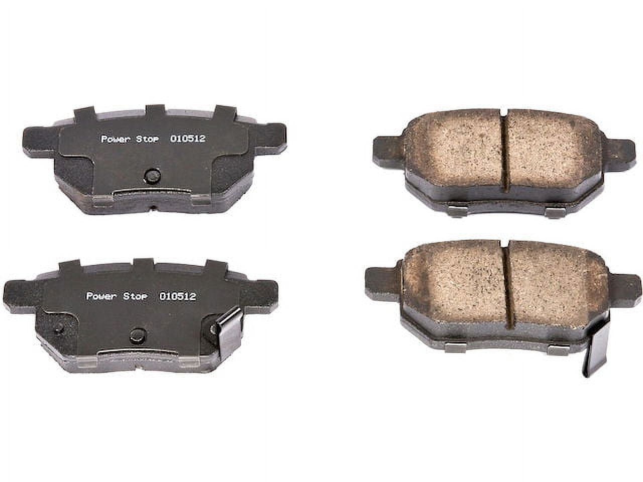 Rear Brake Pad Set - Compatible with 2010 - 2020 Toyota Prius 2011 2012 2013 2014 2015 2016 2017 ...