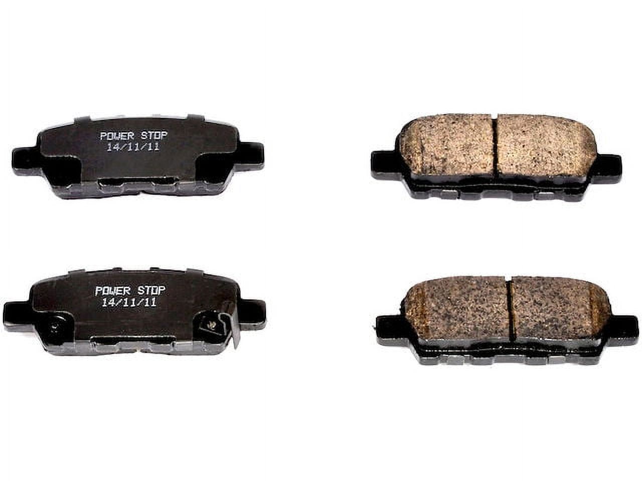 Rear Brake Pad Set - Compatible with 2011 - 2021 Nissan LEAF 2012 2013 ...