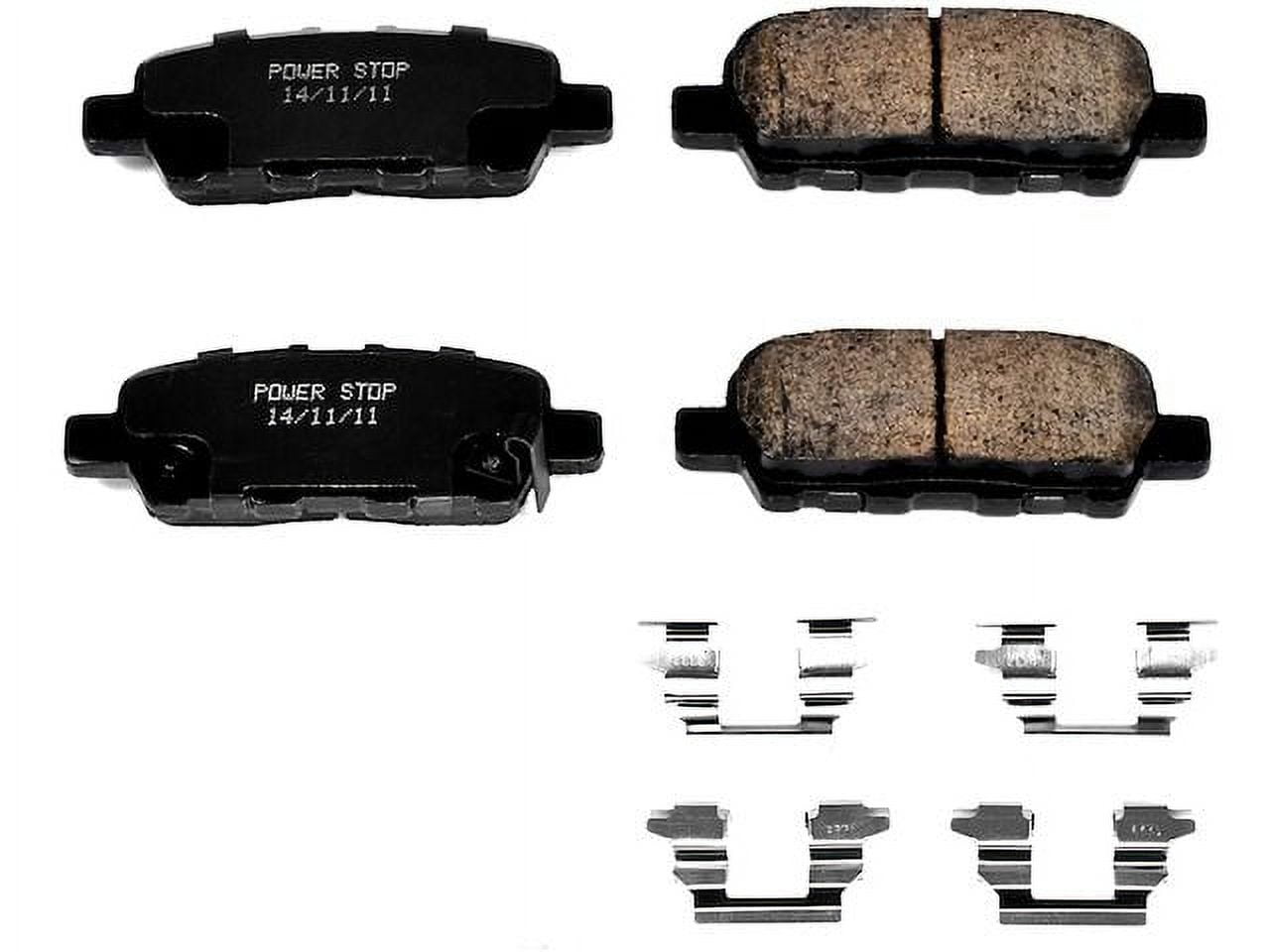 Rear Brake Pad Set - Compatible with 2011 - 2021 Nissan LEAF 2012 2013 ...