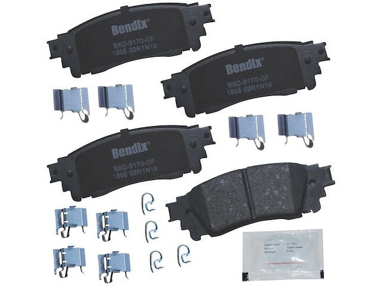 Rear Brake Pad Set - Compatible with 2018 - 2023 Toyota Camry 2019 2020 ...